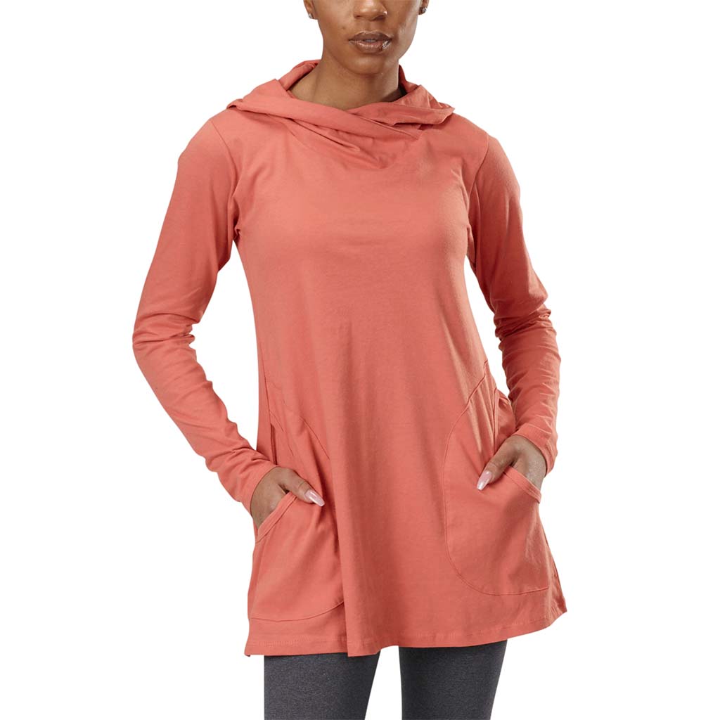 Organic Cotton Meditation Tunic | USA Made Yoga Tunic with Hood ...